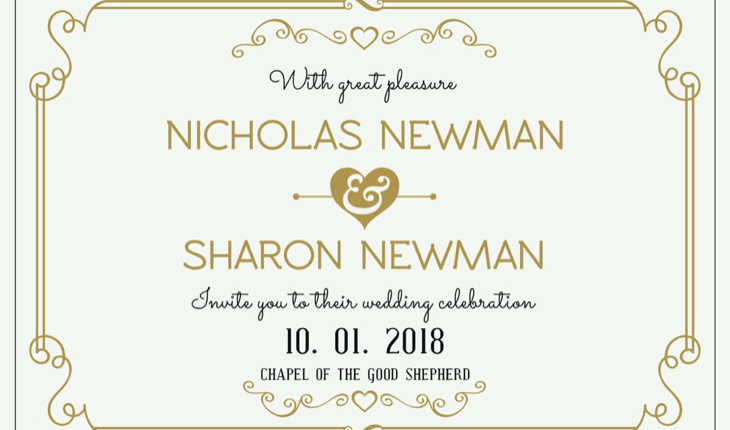 YR Sharon and Nick Wedding Invitation | Celebrating The Soaps