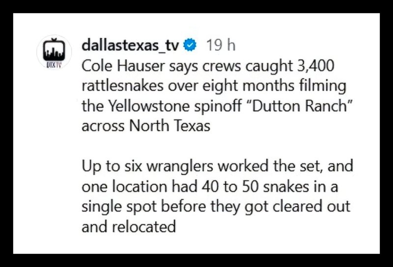 Yellowstone Dutton Ranch: Cole Hauser's Wild Snake Tale Rallies Fans